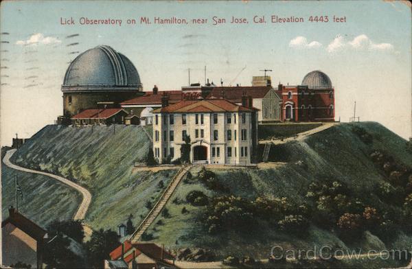 Lick Observatory on Mt. Hamilton, near San Jose, Cal. elevation 4443 ...