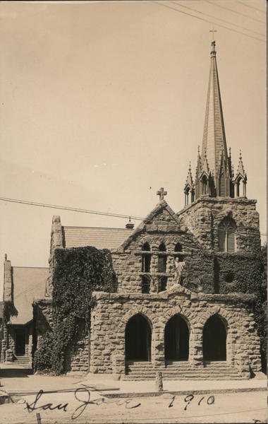 Stone Church San Jose, CA Postcard