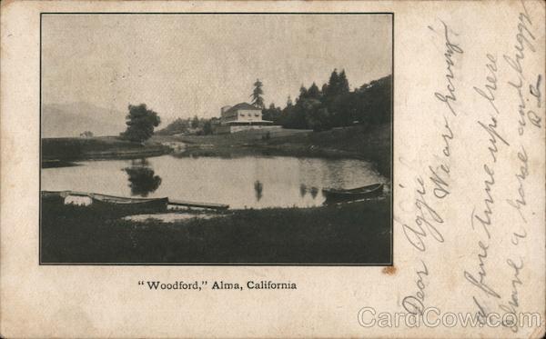 Woodford Alma, CA Postcard