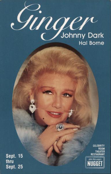 Ginger, Johnny Dark, Hal Borne at the Golden Nugget Restaurant ...