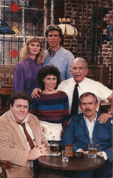 Cheers Cast Movie and Television Advertising Postcard