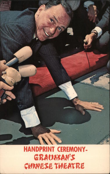 Handprint Ceremony - Grauman's Chinese Theatre Hollywood, CA Postcard