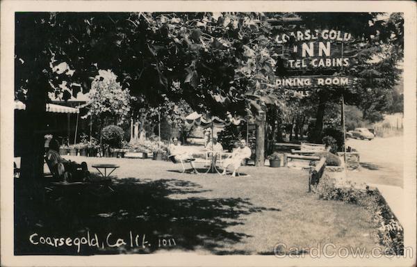Coarse Gold Inn, Hotel, Cabins, Dining Room Coarsegold, CA Postcard