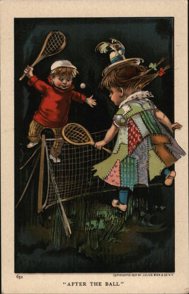 Set of 7: Simple Life Series 65 Children Postcard