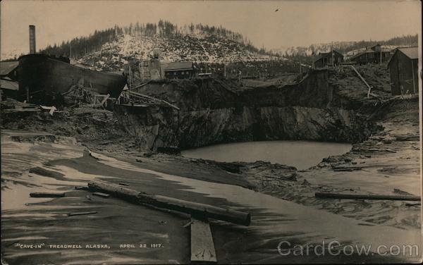 Treadwell "Cave-in" in Treadwell, Alaska, April 22, 1917 Douglas, AK ...