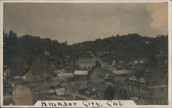 Scenic View Amador City, CA Postcard