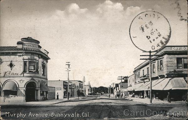 Murphy Avenue Sunnyvale, CA Postcard