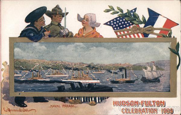 naval Parade - Hudson-Fulton Celebration 199 Navy Postcard