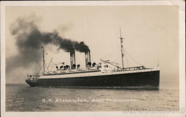 H.F. Alexander San Francisco, CA Postcard