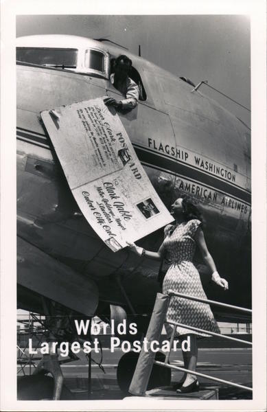 Worlds Largest Postcard Postal Cards & Correspondence Postcard