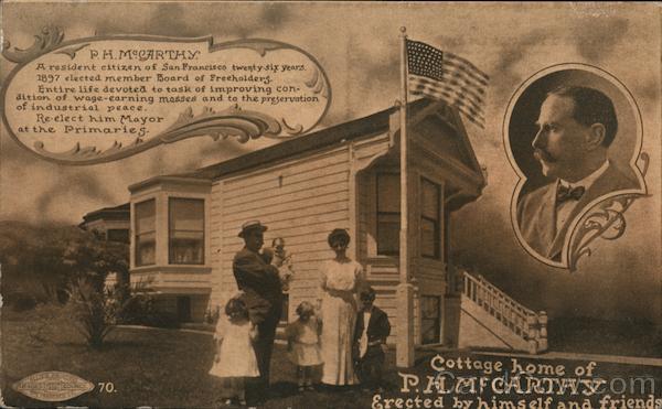 Reelect Mayor P.H. McCarthy San Francisco, CA Postcard
