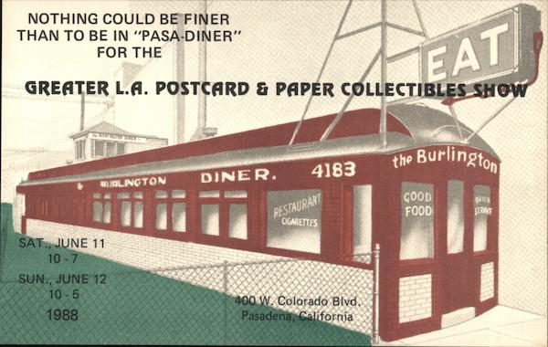 Greater L.A Postcard & Paper Collectibles Show Pasadena, CA Post Card ...