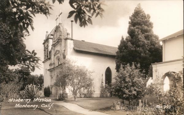 Monterey Mission California Postcard