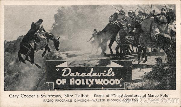 Gary Cooper's Stuntman, Slim Talbot - The Adventures of Marco Polo ...