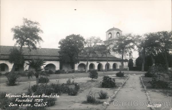 Mission San Juan Bautista Founded 1797 California Postcard