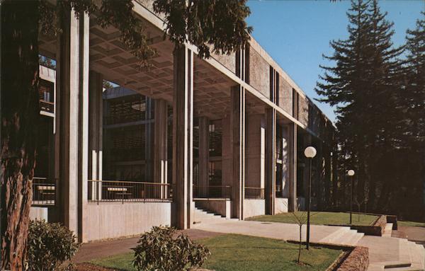The University Library Santa Cruz, CA Postcard