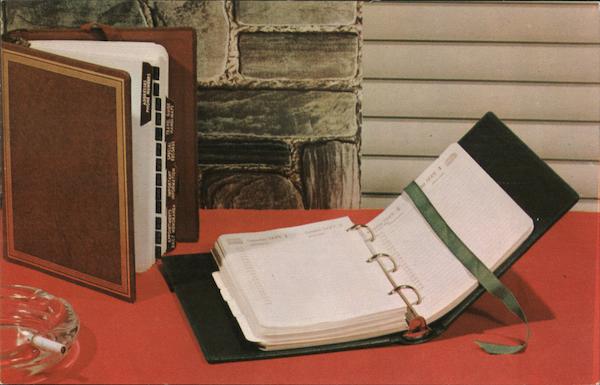 The Ready Reference Desk Secretary Advertising Postcard