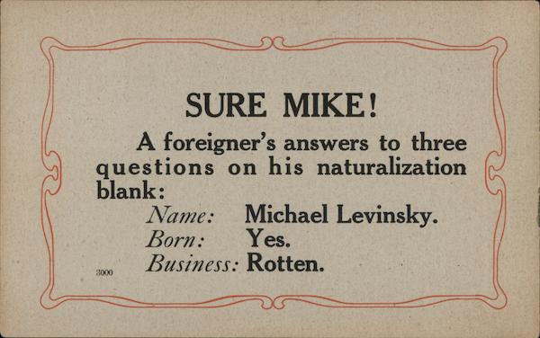 Sure Mike! A foreigner's answers to three questions on his ...
