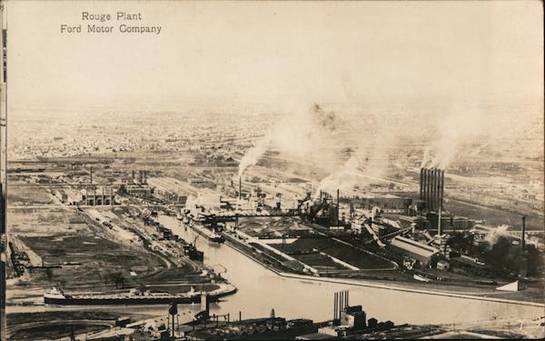 Rouge Plant Ford Motor Company Detroit, MI Postcard