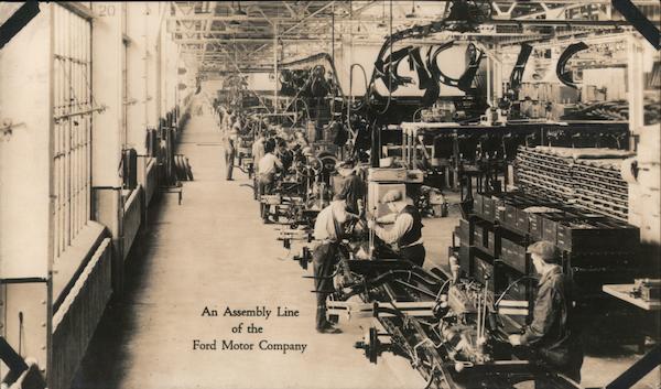 An Assembly Line of the Ford Motor Company, Rouge plant Dearborn, MI ...