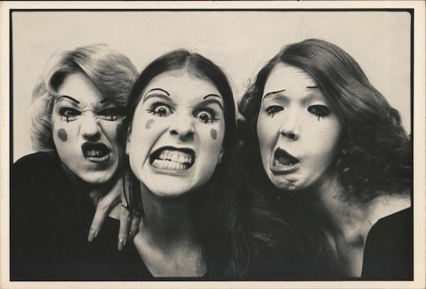 Mimes, California 1975. Three women in mime makeup Performers & Groups ...