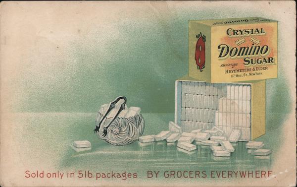 Crystal Domino Sugar Sold Only in 5lb. Packages By Grocers Everywhere ...