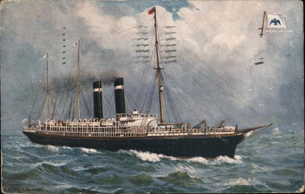 S.S. Philadelphia Tuck's Oilette Series Postcard