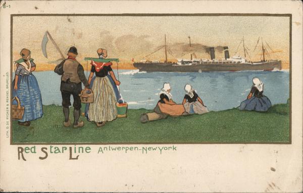 Red Star Line Postcard
