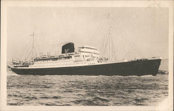 The mail ship "Champollion" Boats, Ships Postcard