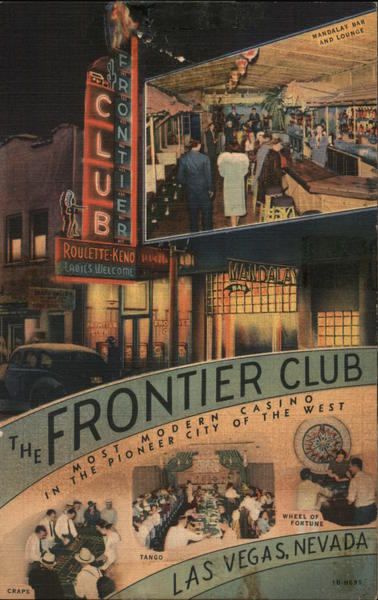 Frontier Club Las Vegas, NV Postcard