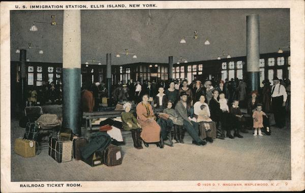 Railroad Ticket Room, U.S. Immigration Station, Ellis Island New York ...