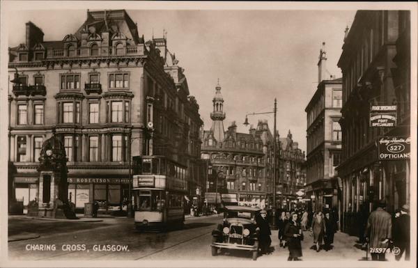 Charing Cross, Glasgow Scotland Postcard