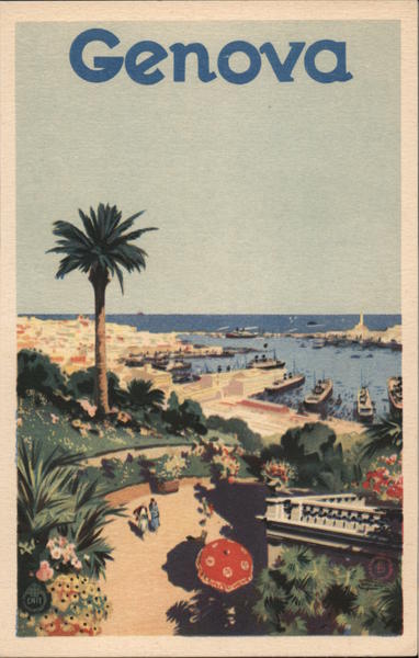 Genova Genoa, Italy Postcard