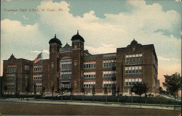 Yeatman High School St. Louis, MO Postcard