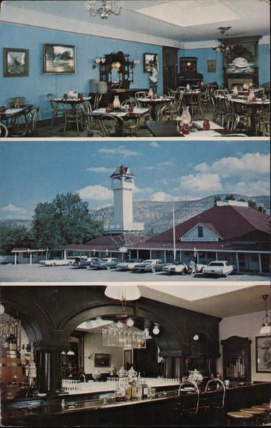 Silver Dollar Saloon and Steak House Tinnie, NM Postcard