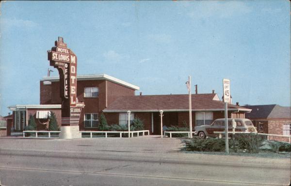 Motel St. Louis Bridgeton, MO Postcard