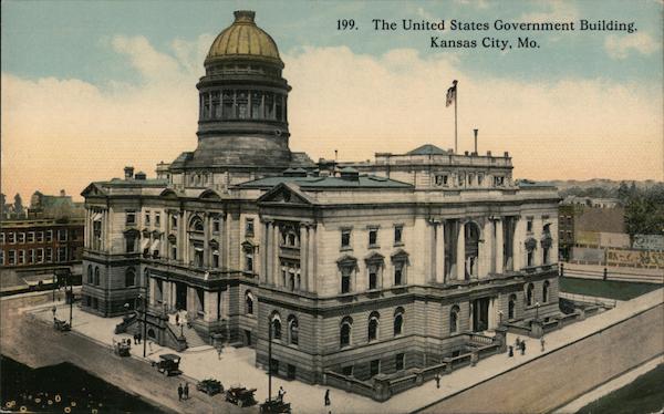 The United States Government Building Kansas City, MO Postcard