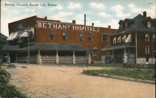Bethany Hospital Kansas City, KS Postcard