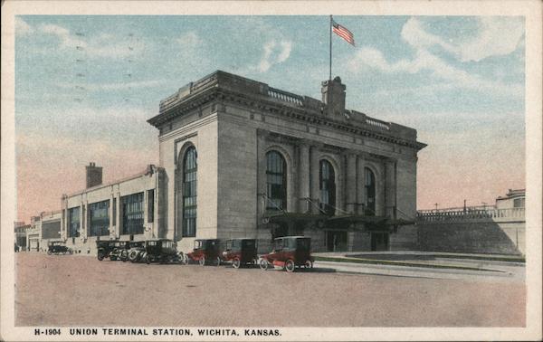 Union Terminal Station Wichita, KS Postcard
