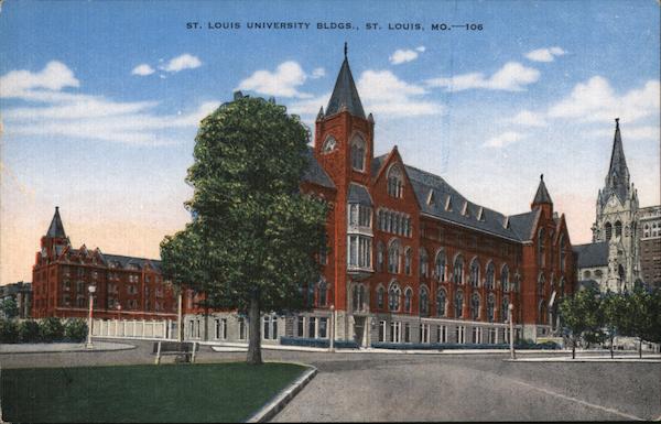 St. Louis University Buildings Missouri Postcard