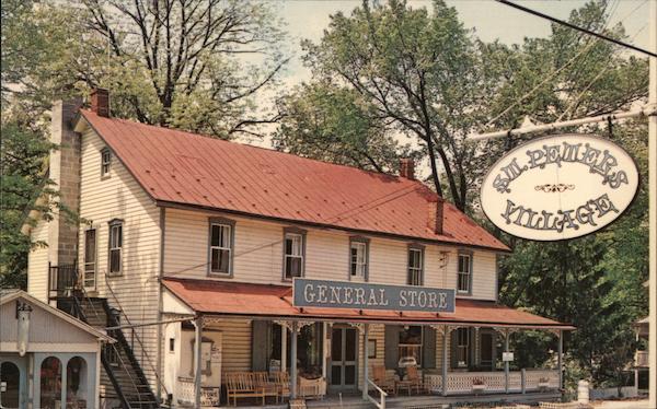 General Store, St. Peters Village Knauertown, PA Postcard