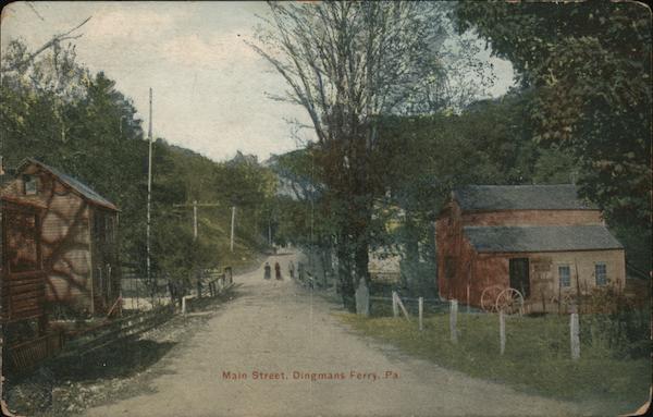 Main Street Dingmans Ferry, PA Postcard