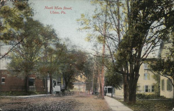 North Main Street Ulster, PA Postcard