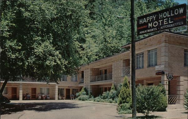 Happy Hollow Motel Hot Springs, AR Postcard