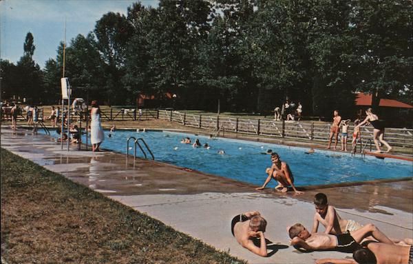 Pennington Island Camp Frenchtown, NJ Postcard