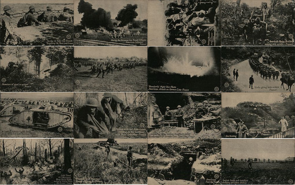 Lot of 16 WWI Chicago Daily News Postcards World War I Postcard