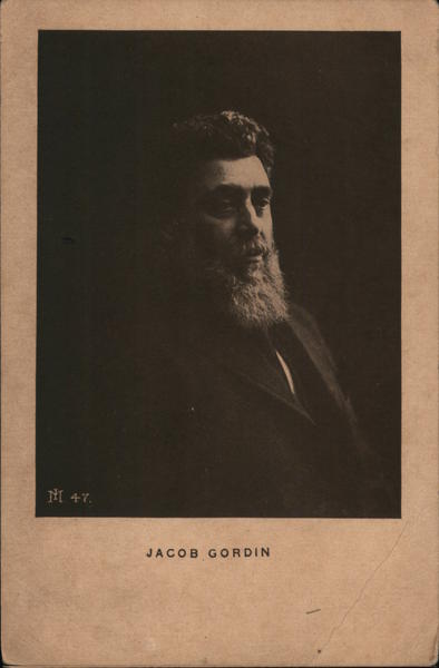 Jacob Gordin - a portrait Authors & Writers Postcard