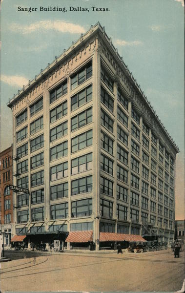 Sanger Building Dallas, TX Postcard