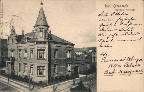 Pensionat Nebinger Bad Kreuznach, Germany Postcard
