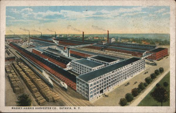 Massey-Harris Harvester Co. Batavia, NY Postcard